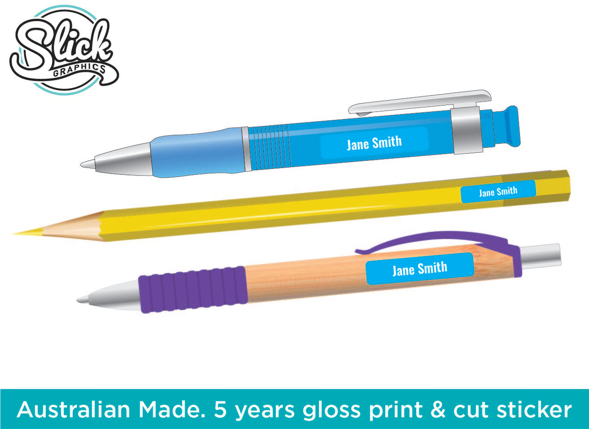 School Name Stickers Set – slickgraphics.com.au