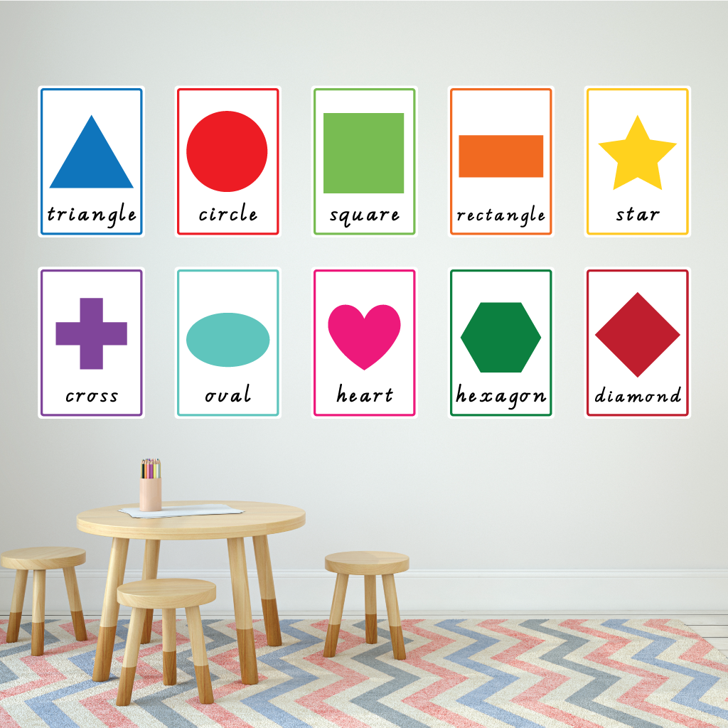 Shapes for Kids Wall Decals – slickgraphics.com.au